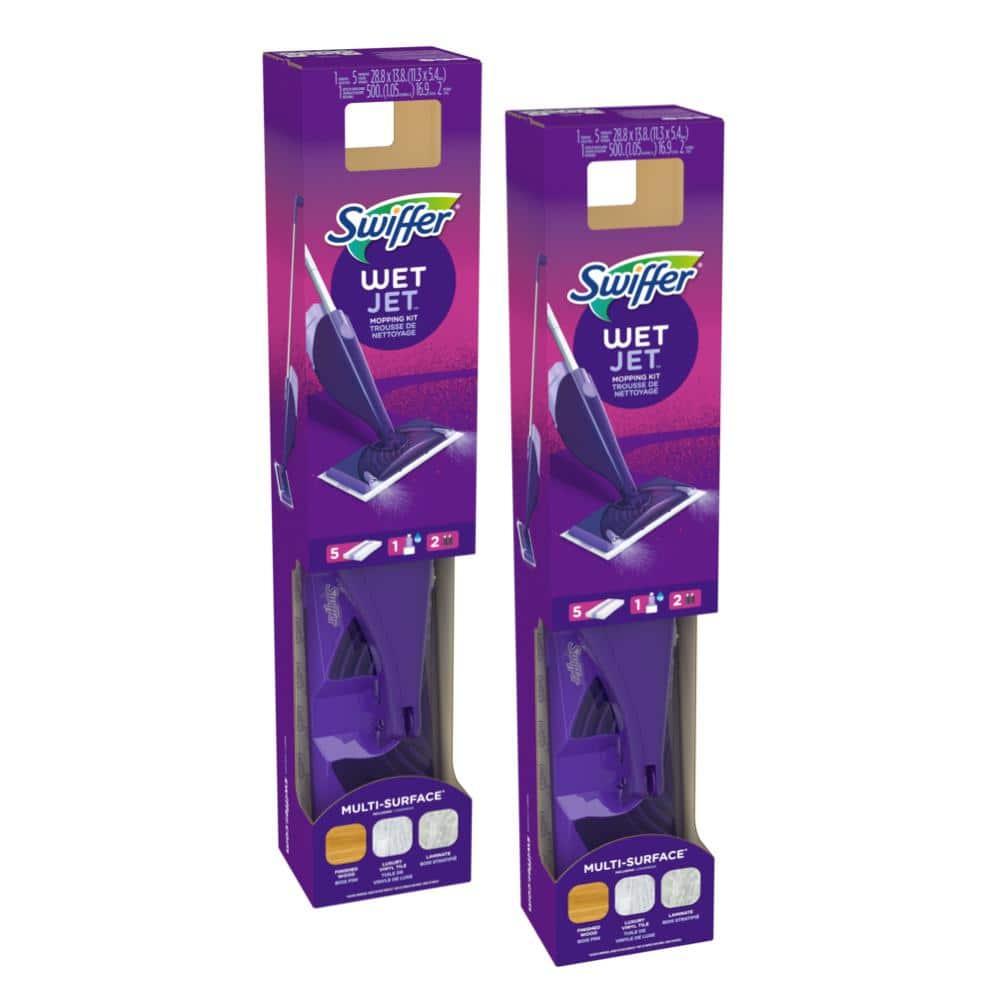 Swiffer WetJet Microfiber Power Spray Mop Starter Kit (2-CNT ...