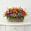Nearly Natural 18 in. Mixed Flowers Artificial Arrangement in ...