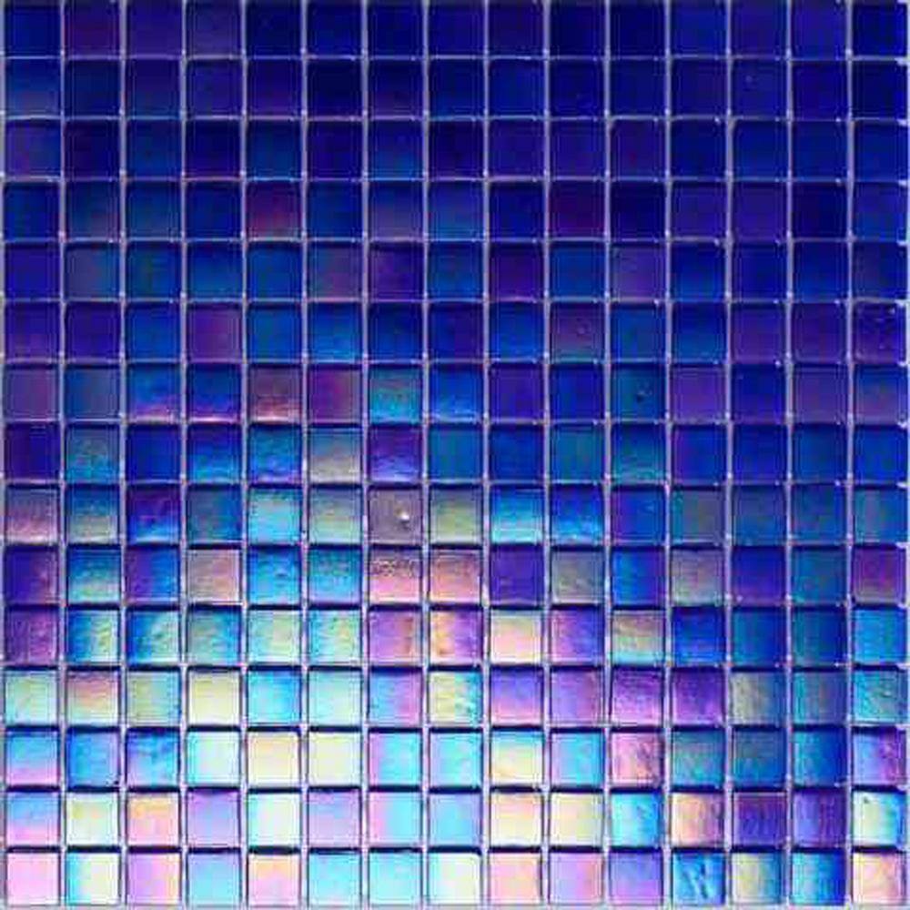 Apollo Tile Nacreous 4" x 6" Glossy Royal Blue Glass Mosaic Uniform ...