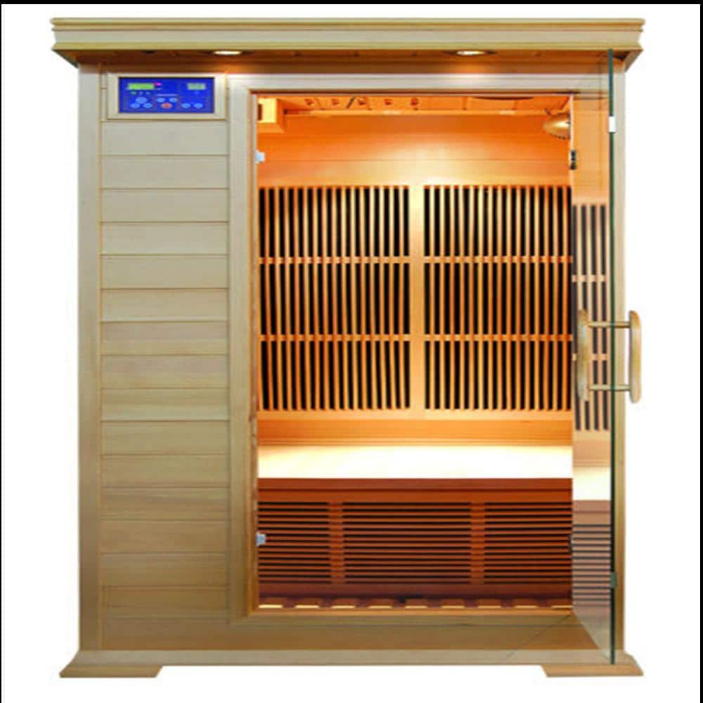 SUNRAY SAUNAS Barrett 1-Person Infrared Sauna with Carbon Heaters ...