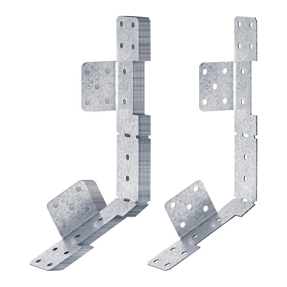 Afoxsos Galvanized Steel Adjustable Stair-Stringer Connector Tie Straps ...