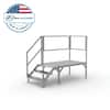 EZ-ACCESS FORTRESS 23 in. to 34 in. H OSHA Compliant Aluminum 3-Riser ...