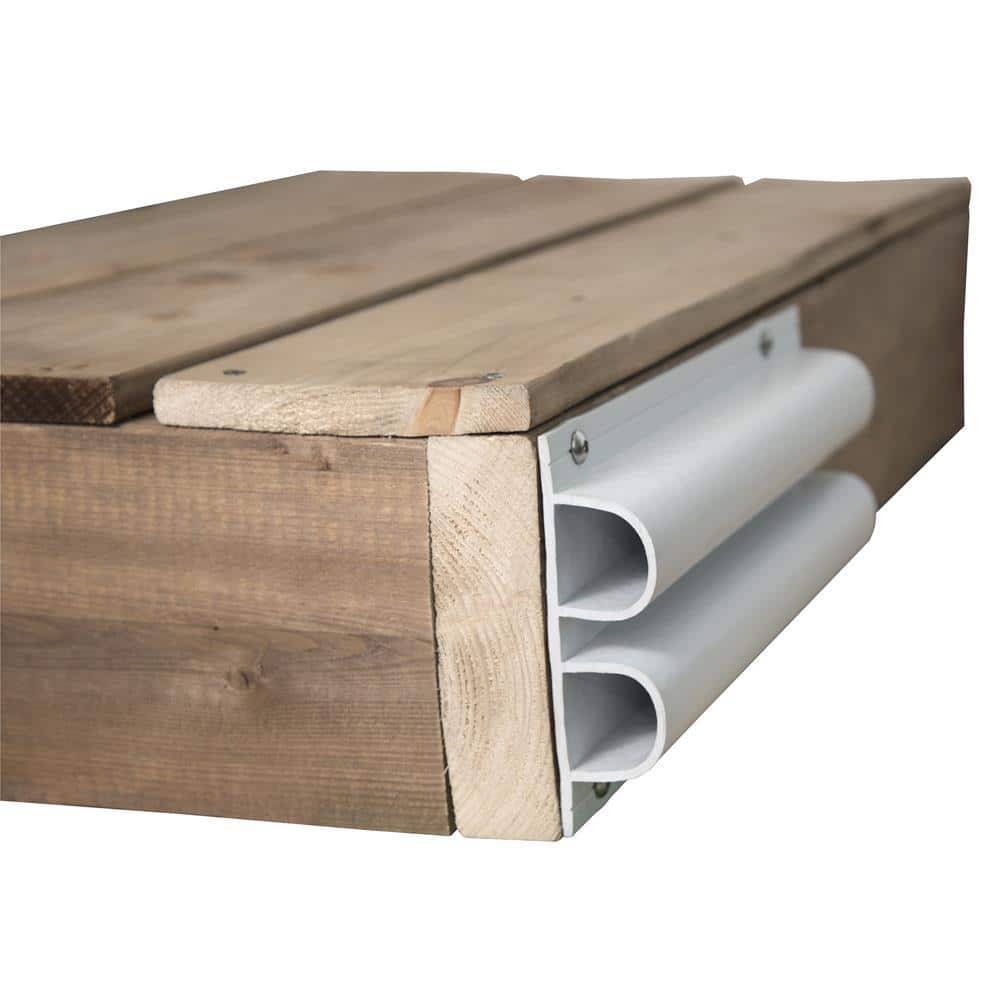 Dock Edge Double "D" Profile, White DE1002F - The Home Depot