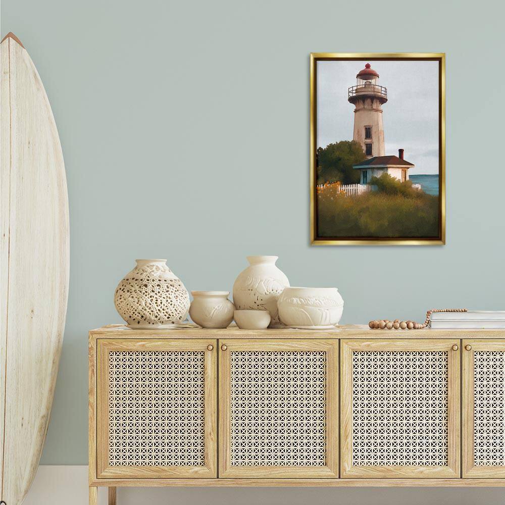 Stupell Industries Scenic Summer Lighthouse View by Elizabeth Medley ...