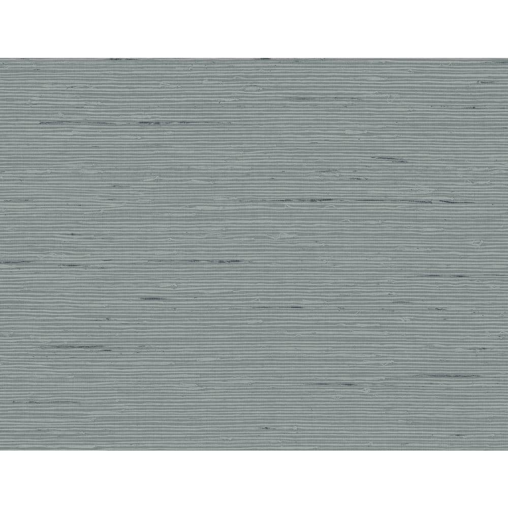 Seabrook Designs 60.75 sq. ft. Blue Smoke Vantaa Embossed Vinyl ...