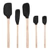 Tovolo Flex-Core Spatula Wood Handled Set (Set of 5) 1000254 - The Home ...