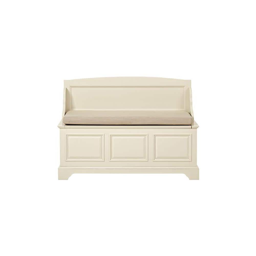 Sadie Ivory Storage Bench with Back SK19081BR1-IV