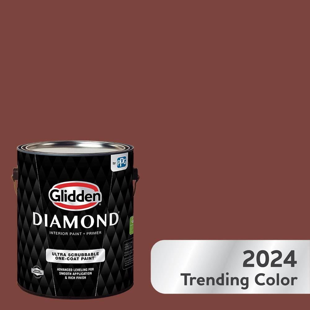Glidden Diamond 1 gal. PPG1059-7 Sweet Spiceberry Satin Interior Paint ...
