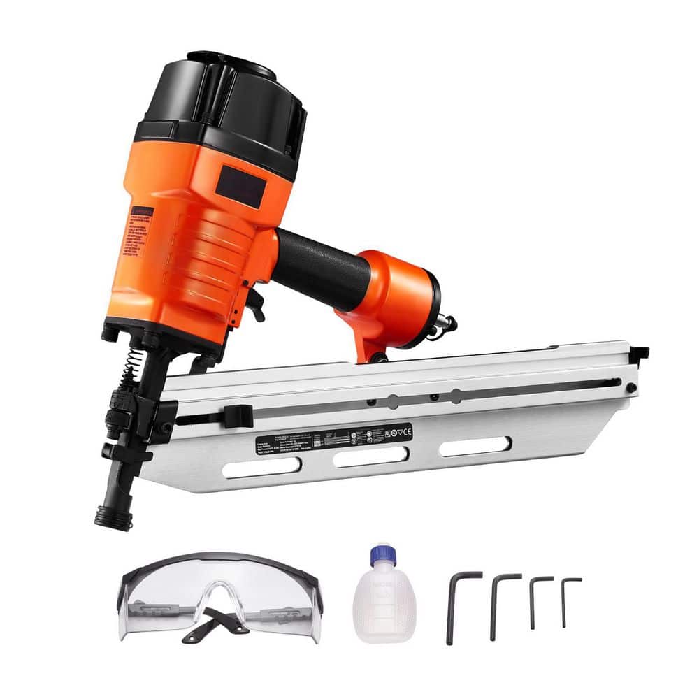 SKYSHALO Framing Nailer, 80-120 PSI Air Nail Gun, 2 in. to 3-1/2 in. 21 ...