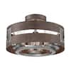 Eurofase 3-Light Expresso Clear Glass Semi-Flush Mount and Pendant ...