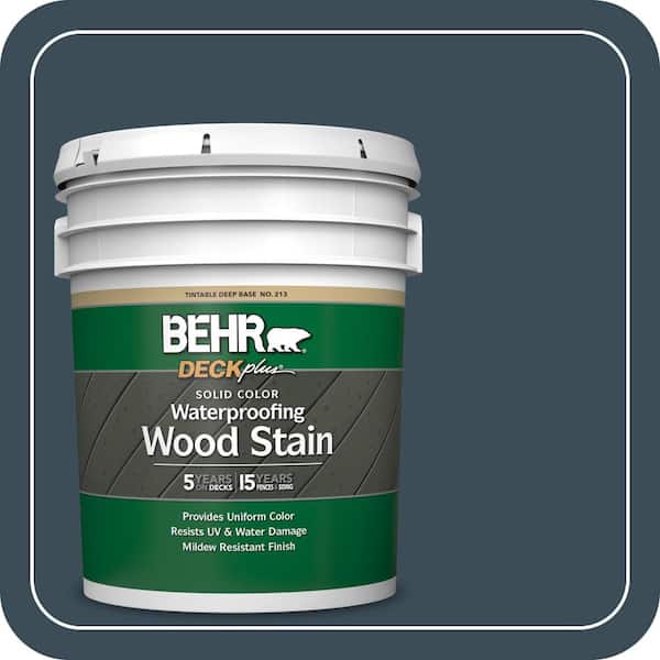 BEHR DECKplus 5 gal. #SC-101 Atlantic Solid Color Waterproofing ...