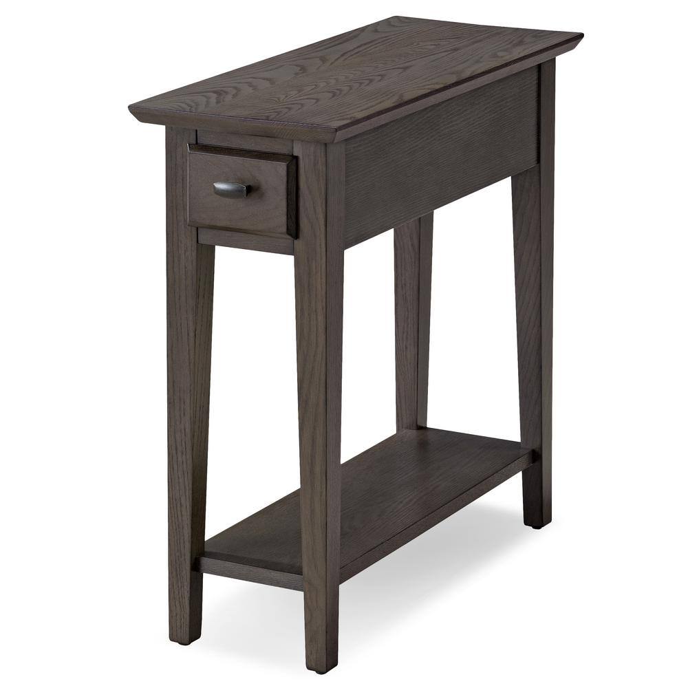 Leick Home Smoke Gray Chairside/Recliner Table 10071-GR - The Home Depot