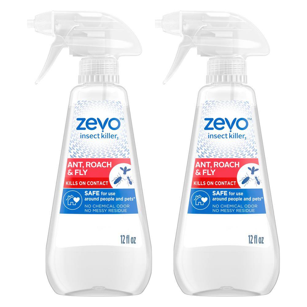 ZEVO 12 oz. Ant, Roach and Fly Multi- Insect Killer Trigger Spray ...
