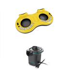 Bestway Rapid Rider 2-Person Yellow Pool River Raft Tube Float Plus AC ...