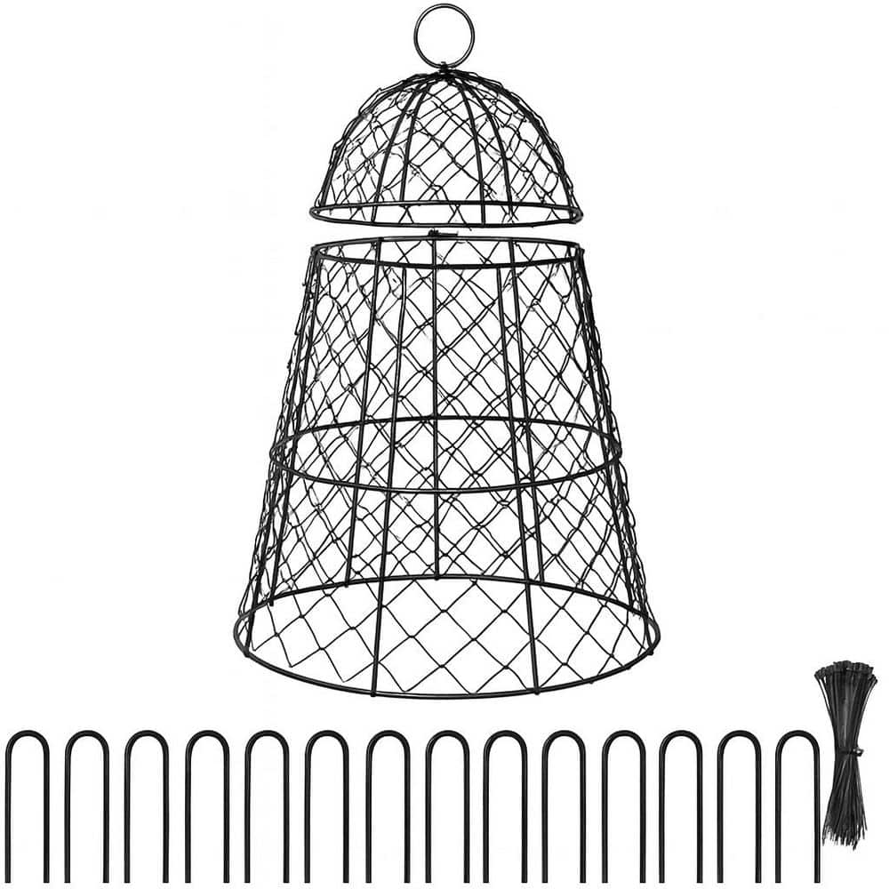 6-Pack Outdoor Squirrel Rabbit Plant Protector Metal Garden Cloche ...