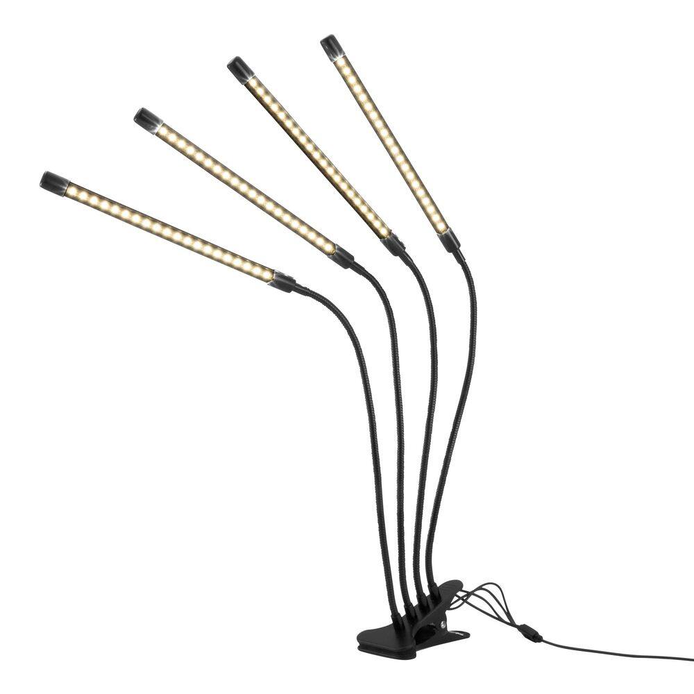 Miracle-Gro 4 Head Grow 20-Watt Equivalent Indoor LED Selectable ...