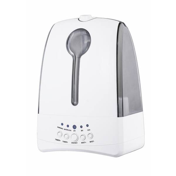 Optimus 2 Gal. Cool Mist Ultrasonic Humidifier in White 98679728M - The ...