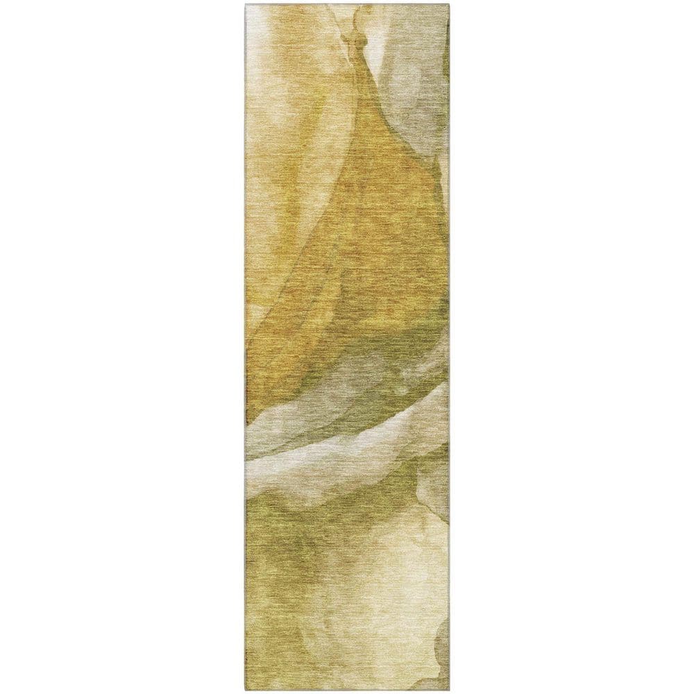 Addison Rugs Mayfield Premium Machine Washable Abstract AMF1937 Wheat 2 ...