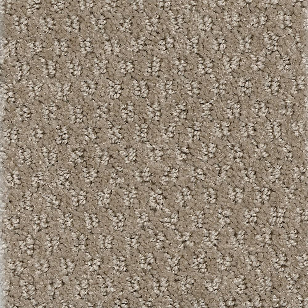 TrafficMaster Prime Spot - Ace - Beige 25 oz. SD Polyester Pattern ...