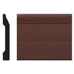 TRIMFINITY 7/16 in. x 3-3/16 in. x 96 in. Polystyrene Mahogany ...