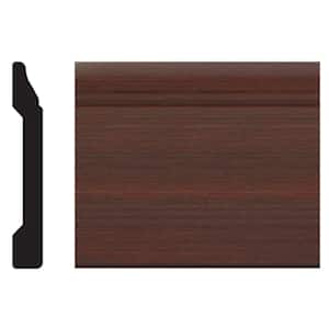 TRIMFINITY 7/16 in. x 3-3/16 in. x 96 in. Polystyrene Mahogany ...