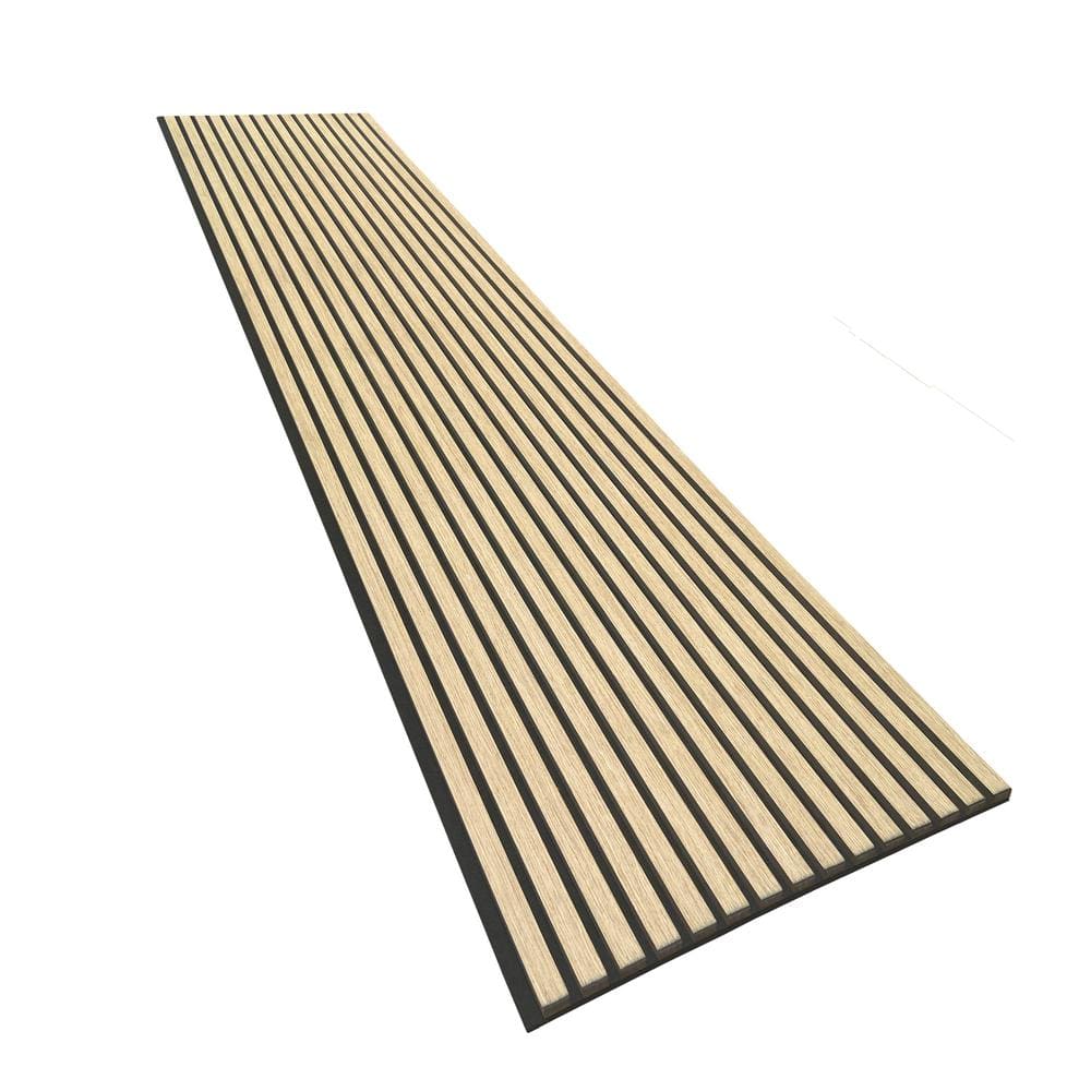ERIS 7/8 in. x 23-1/2 in. x 94-1/2 in. Oak Square Edge Decorative ...