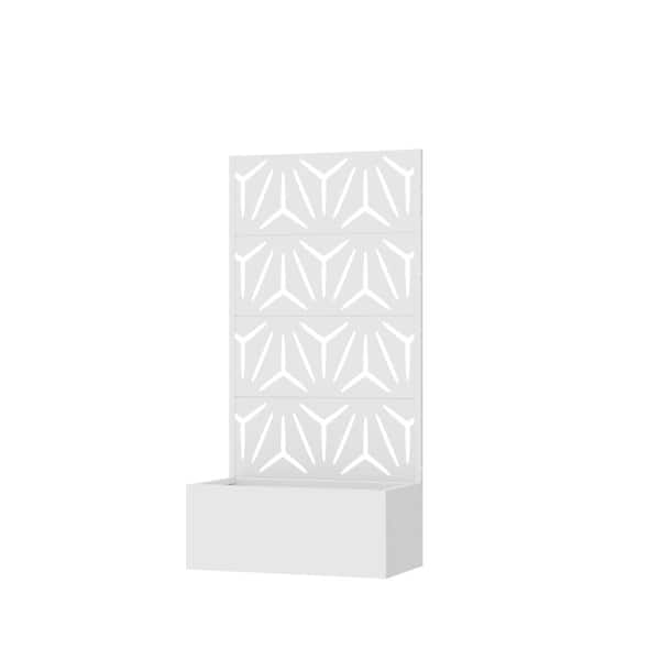 PexFix 59 in. H x 30 in. W White Outdoor Metal Raised Garden Bed ...