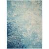 Nourison Passion Navy/Light Blue 9 ft. x 12 ft. Abstract Contemporary ...