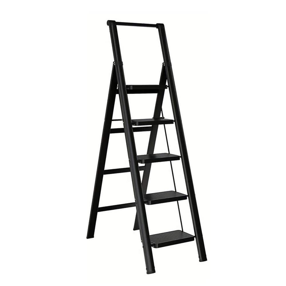 maocao hoom 5-Step 5ft Reach Ladder with anti Slip Pedals, Light-Weight ...