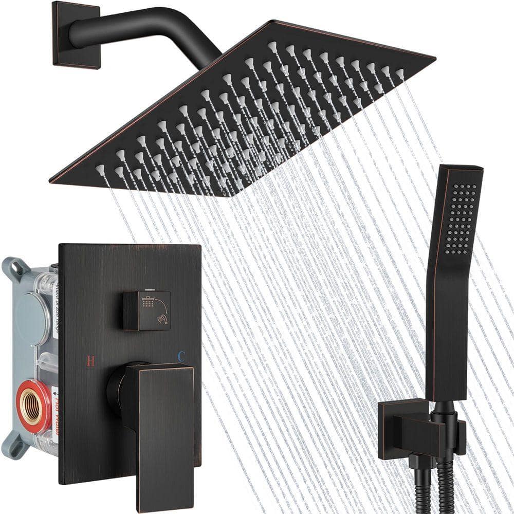 PICTURESQUE CENDU LLC 1-Handle Wall Mount Shower Trim Kit in Oil Rubbed ...