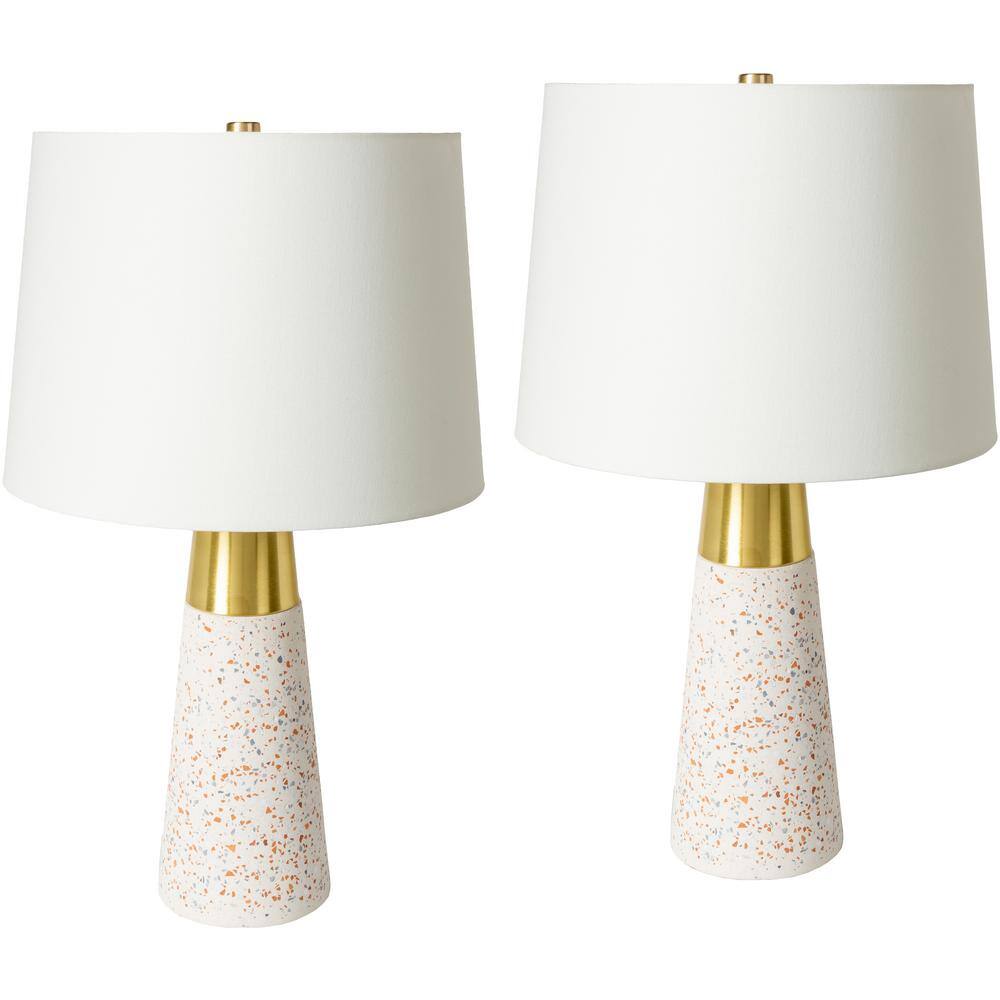 Livabliss Catania 25 in. White Indoor Table Lamp CNI002-SET - The Home ...