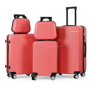 Hikolayae Luggage 5-Piece Sets, Horizontal Stripe Luggage Set with ...