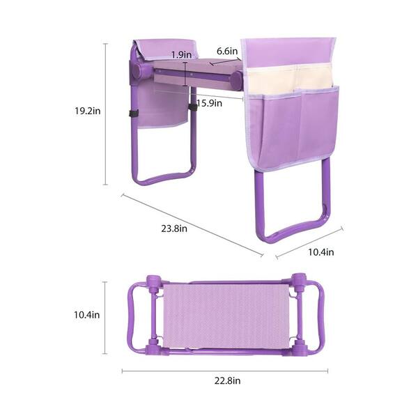 Purple garden stool store