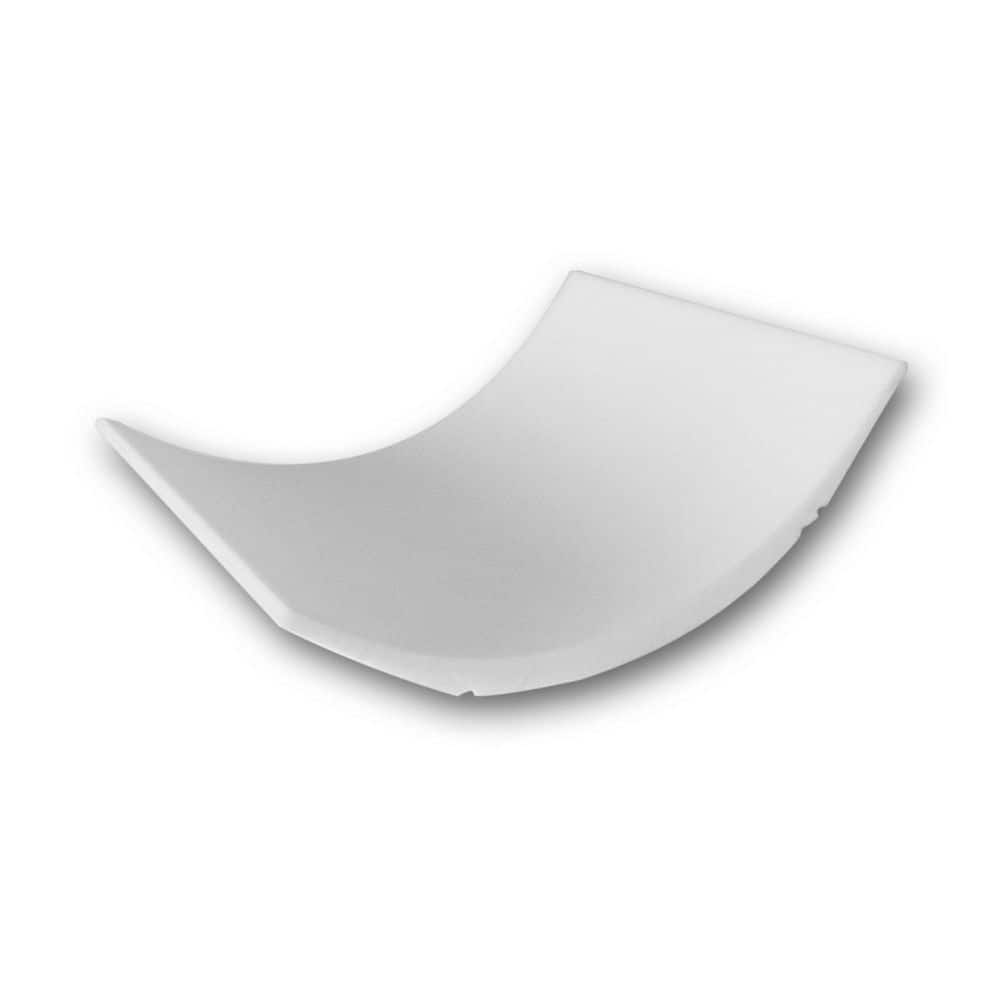 ORAC DECOR 3-3/8 in. D x 3-3/8 in. W x 4 in. L Primed White Plain ...