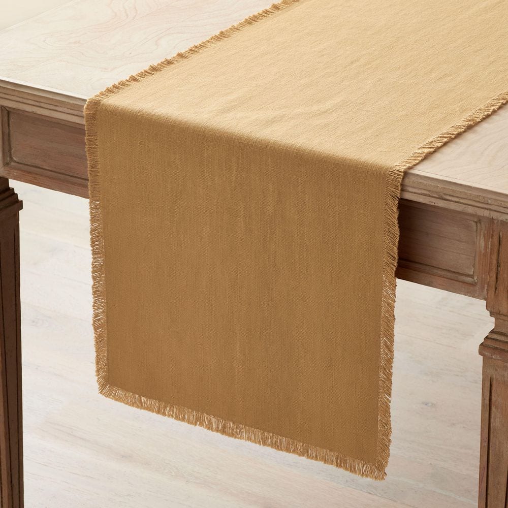 The Company Store Company Cotton Solid Fringe 16 in. W x 108 in. L ...