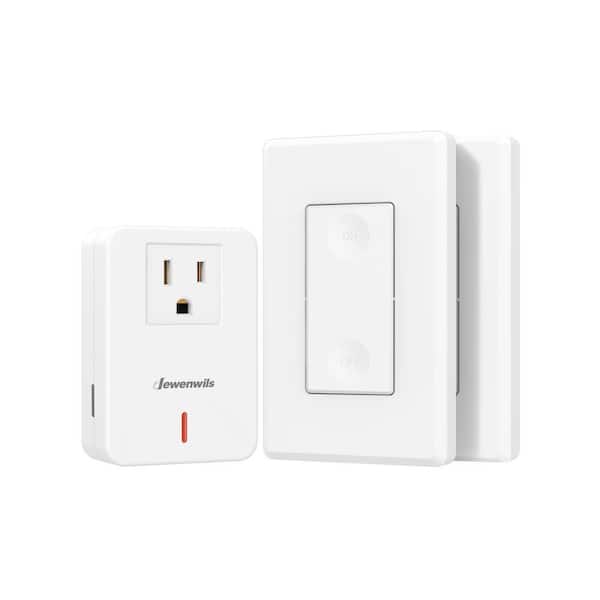 DEWENWILS Indoor Wireless Remote Control Outlet Switch Set, White (2 ...