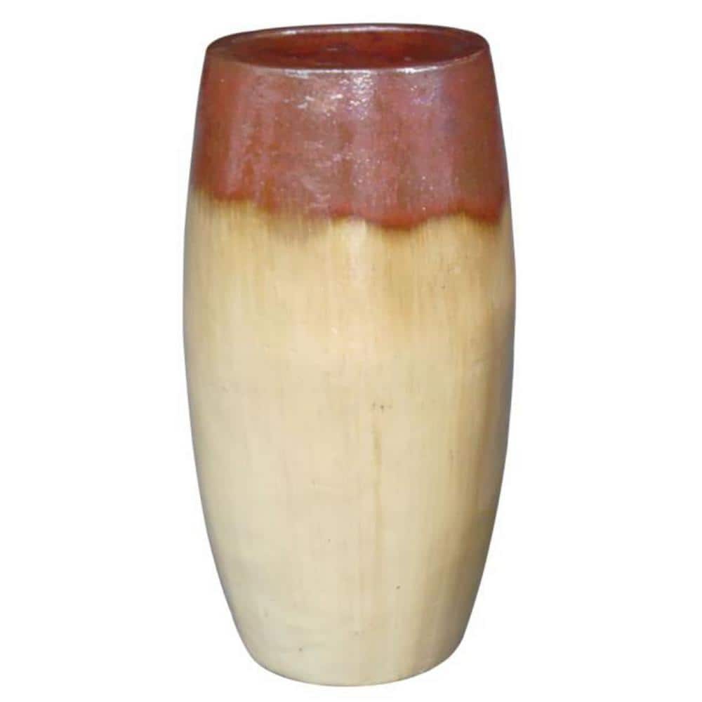 Large 34.25 in. Dark Red Clay Pot 848505009551 - The Home Depot