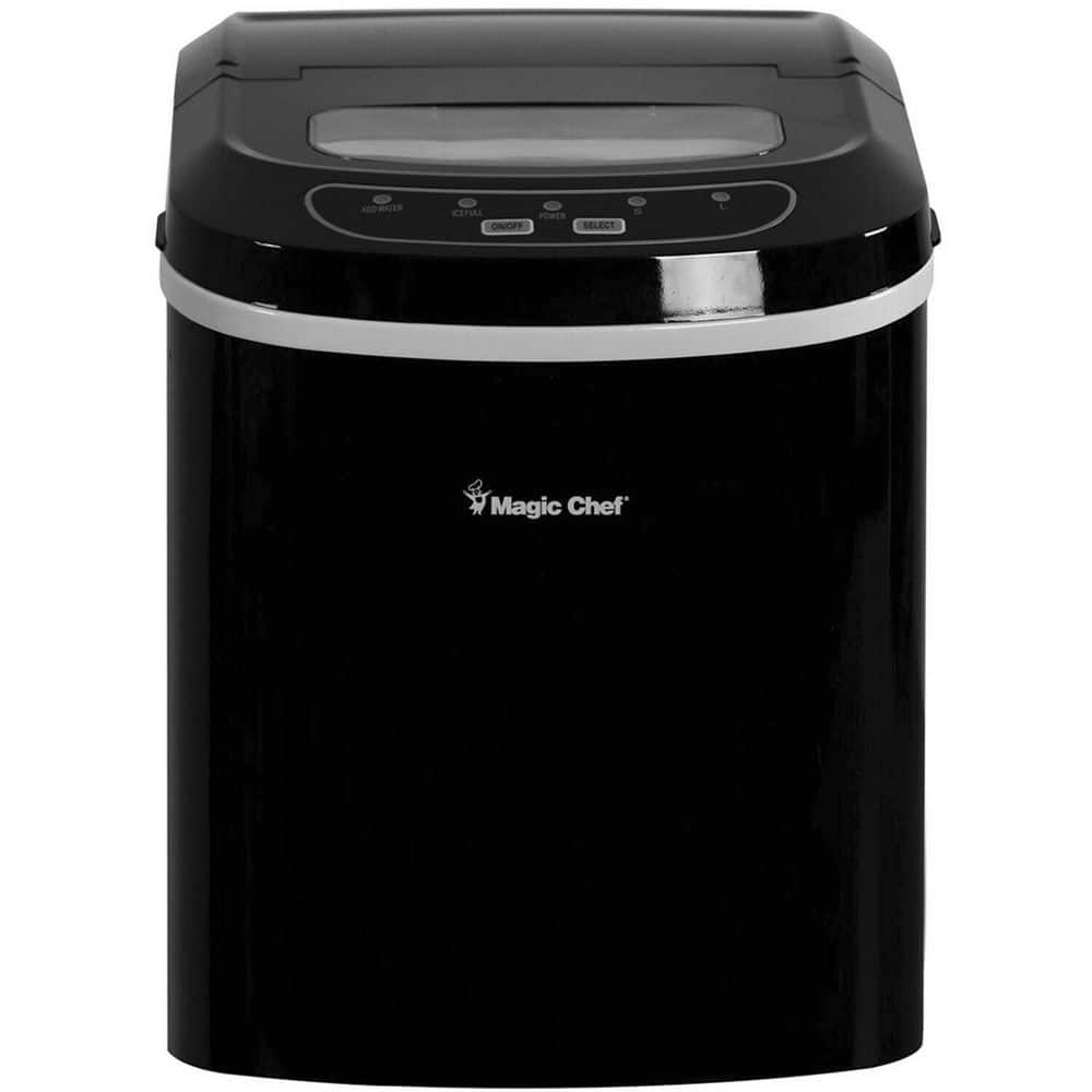 Magic Chef 27 lb. Portable Countertop Ice Maker in Black MCIM22B - The ...