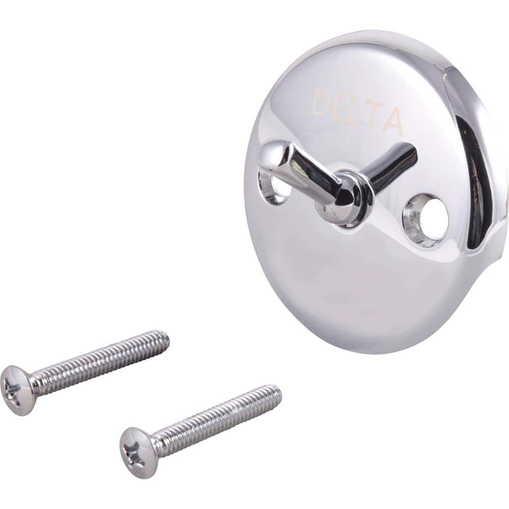 Delta Classic Overflow Plate and Screws in Chrome RP31555 - The Home Depot