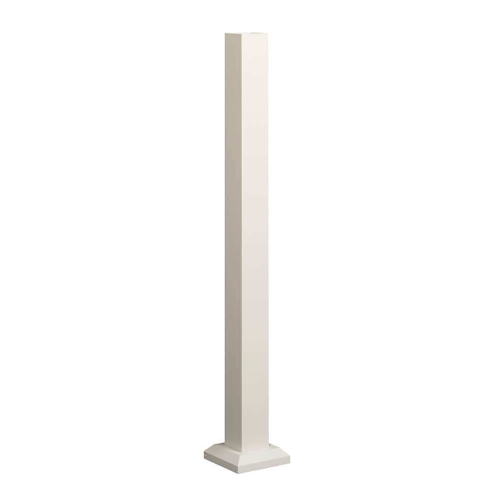 FORTRESS Al13 Home Railing 3-in x 39.5-in Aluminum Matte White Post ...