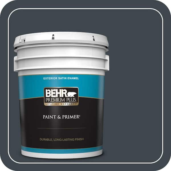 BEHR PREMIUM PLUS 5 gal. #PPU25-23 Winter Way Satin Enamel Exterior ...