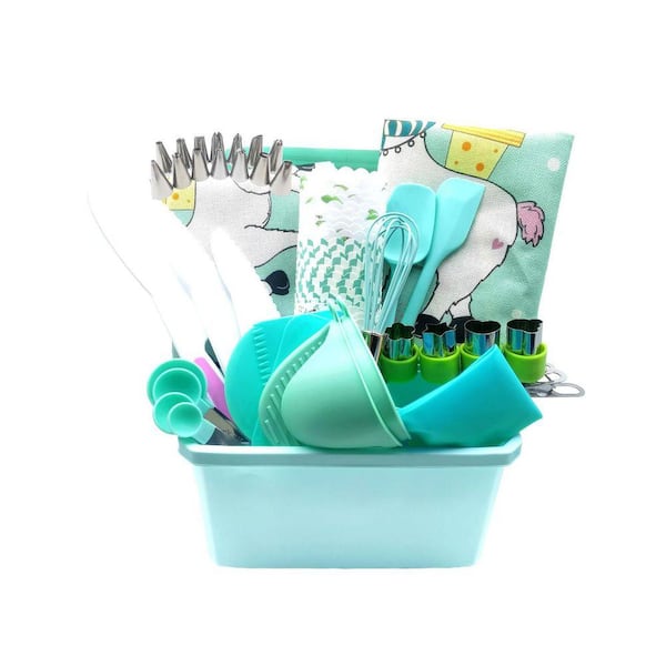 Kids Baking and Cooking Set with Parent-Child Apron, Cake Decorating ...