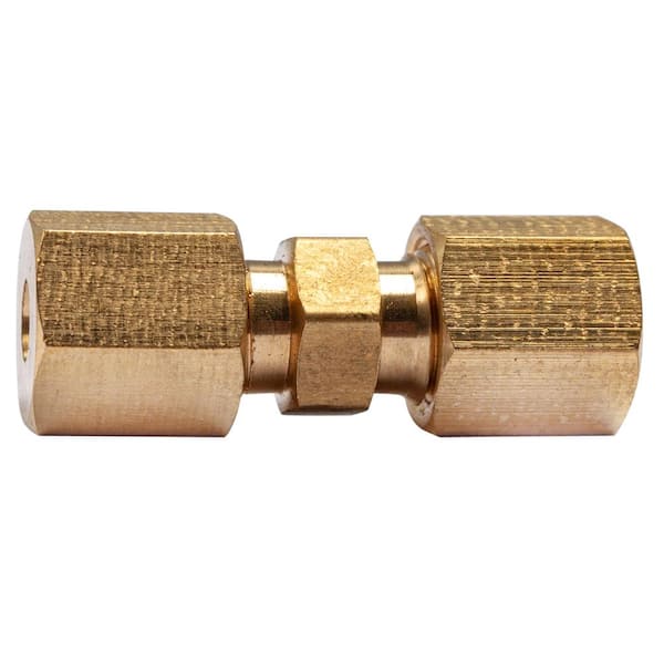 LTWFITTING 1/8 in. Brass Compression Nut Fittings (25-Pack) HF61225 ...