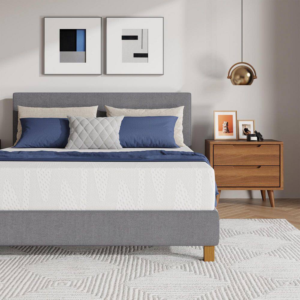 Avenco Classic Twin Medium Gel Memory Foam 8 in. in a Box with Cooling ...