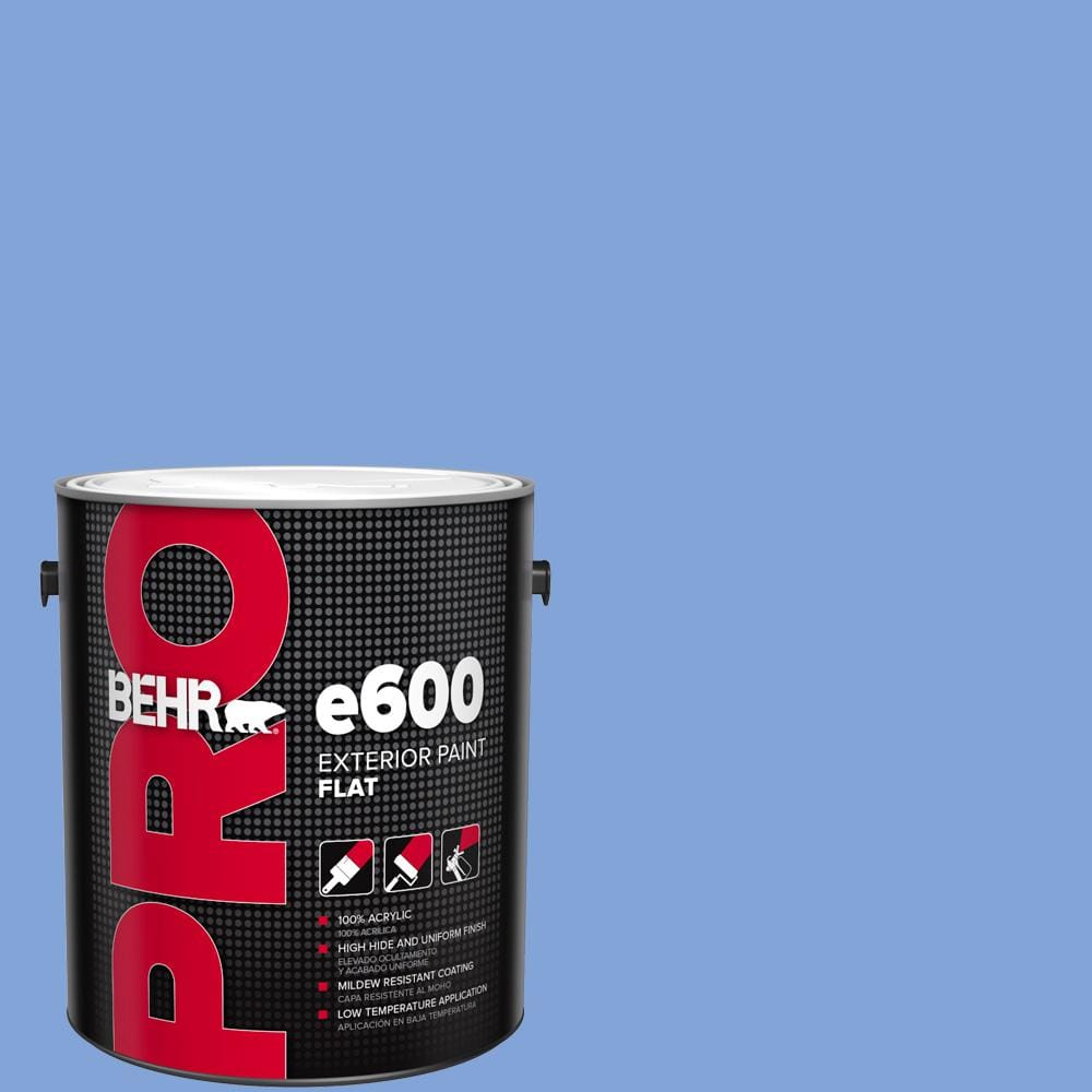 BEHR PRO 1 gal. #P530-4 Periwinkle Flat Paint PR61001 - The Home Depot
