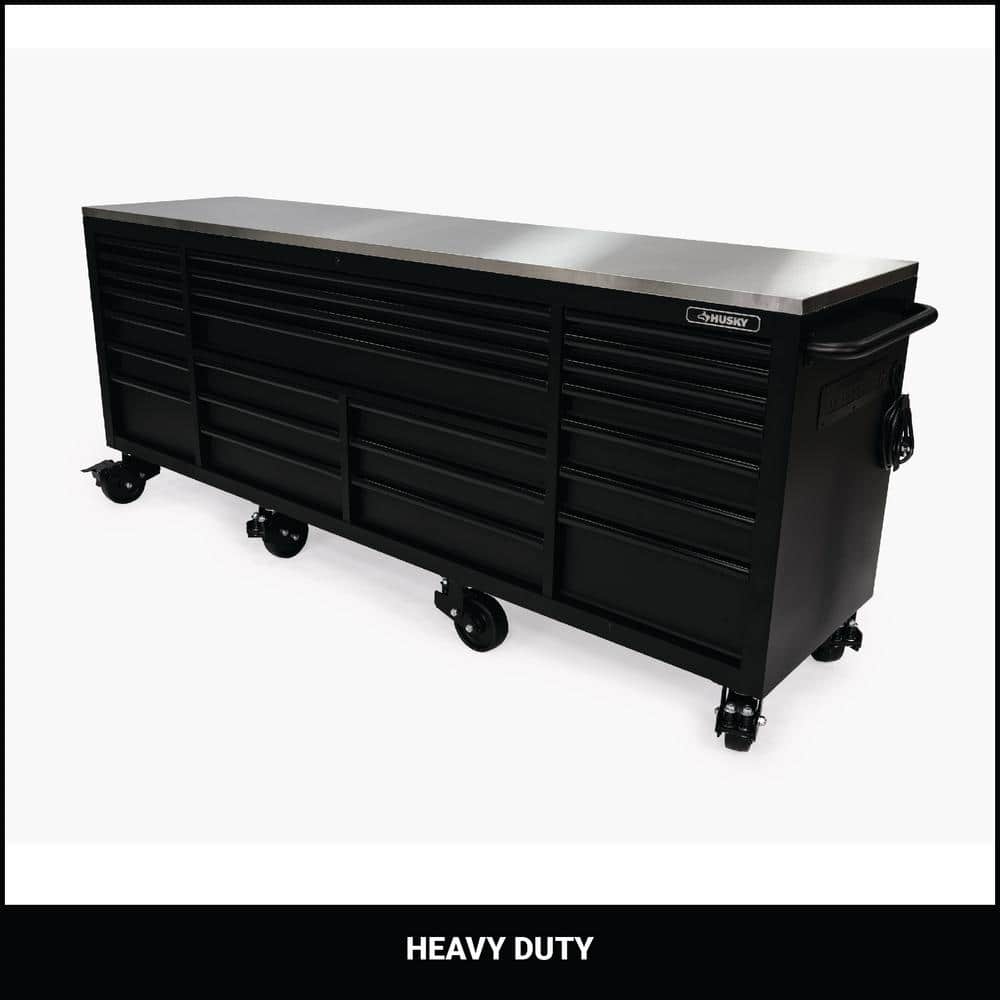 Reviews for Husky Tool Storage Heavy Duty 96 in. W x 24 in. D Matte ...
