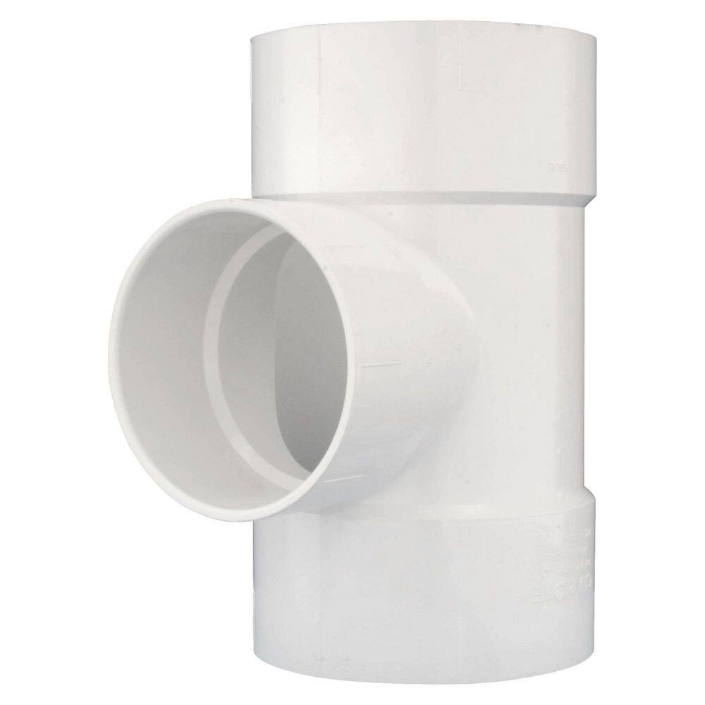 Charlotte Pipe 12 in. x 12 in. x 10 in. PVC DWV Straight Tee Reducing ...