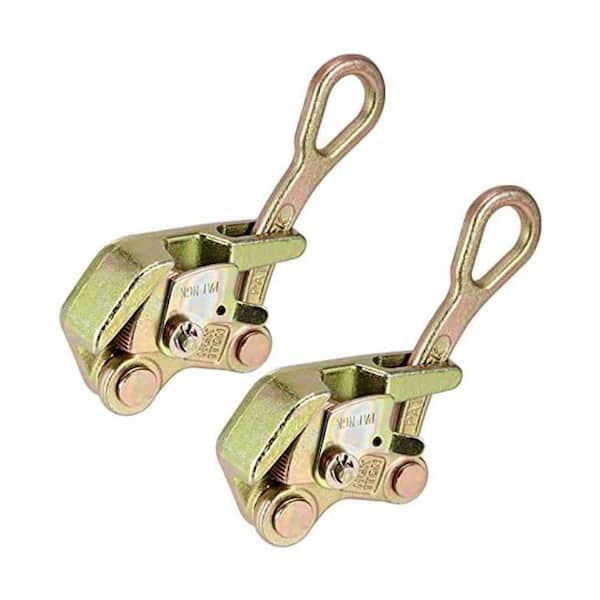 Lukyamzn Steel Cable Puller Grip Wire Rope Jaw Puller 5.2 in. Heavy ...