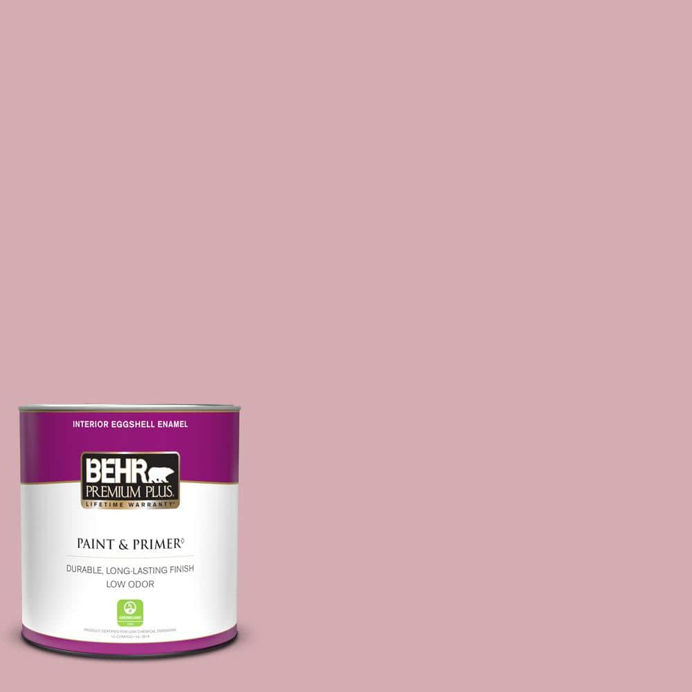 BEHR PREMIUM PLUS 1 qt. #S130-3 Ballet Rose Eggshell Enamel Low Odor ...