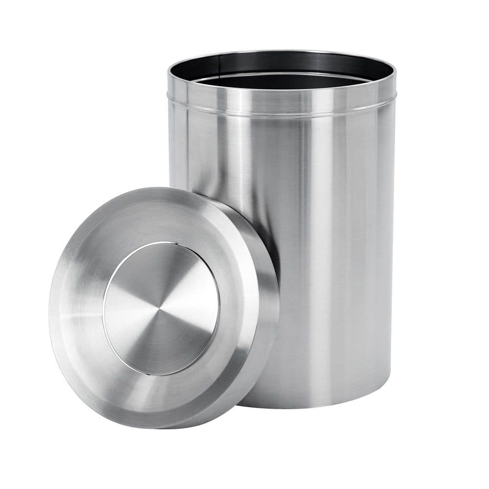 Alpine Industries 100 gal. Heavy-Duty Stainless Steel Commercial Trash ...